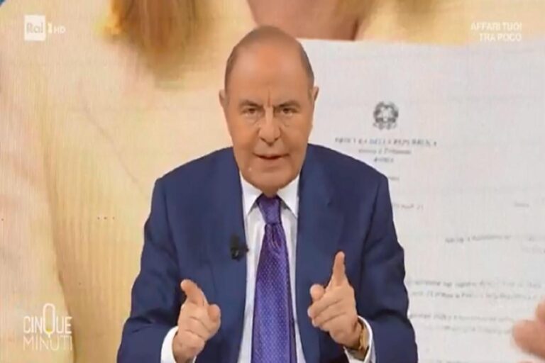 Bruno Vespa sbotta e difende il Governo sul caso Almasri
