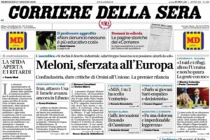 La rassegna stampa e le prime pagine dei giornali di oggi 27 maggio
